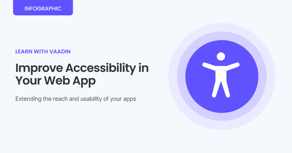 Infographic: Improve Accessibility in Your Web App | Vaadin